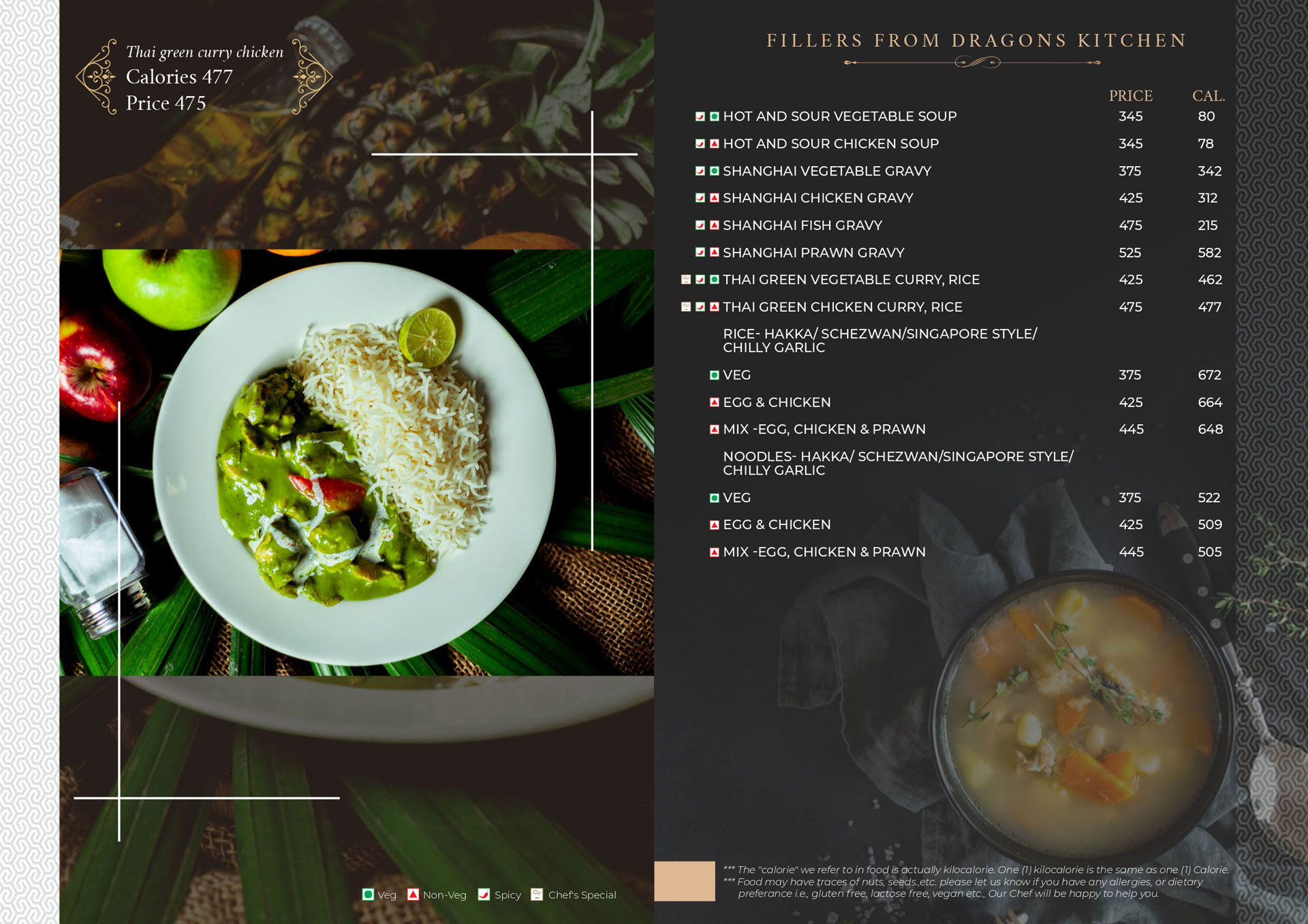 The Lords and Barons | Food Menu